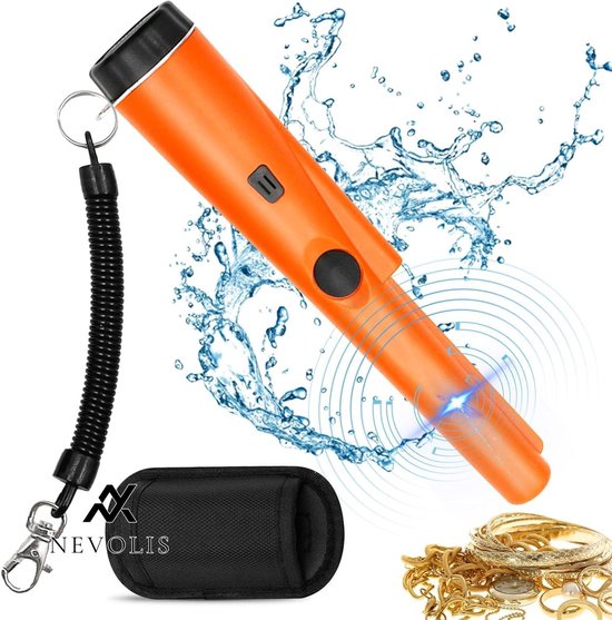 Nevolis Metaaldetector draagbaar metaaldetector 360 graden scan ...