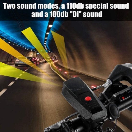 Toeter fiets elektronisch bel geluid - DEWIN fietsbel fietsuur ...