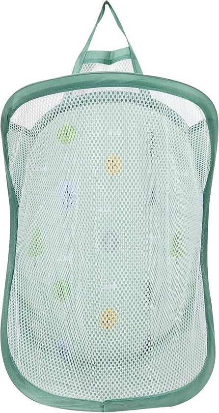 Opvouwbare wasmand voor kinderkamer - Groene pop-up wasmand voor ...