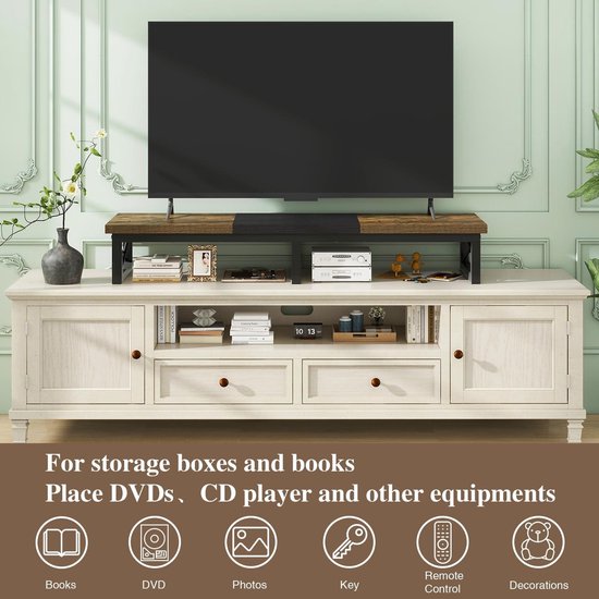 Mrs. Jones 45 inch grote tv-verhoger voor 32-60 inch tv-tafelblad korte ...