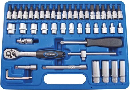 SW-Stahl 06455L dopsleutelset I 47-delig I 1/4 inch I ...