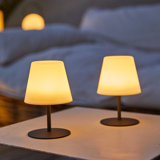 Set van 2 Draadloze LED Tafellampen H16CM TWINS | bol