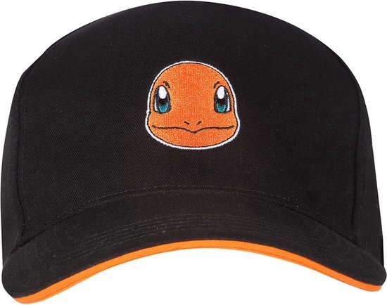 Pokémon Charmander Badge Cap zwart Katoen Unisex - Fan merch, Gaming ...