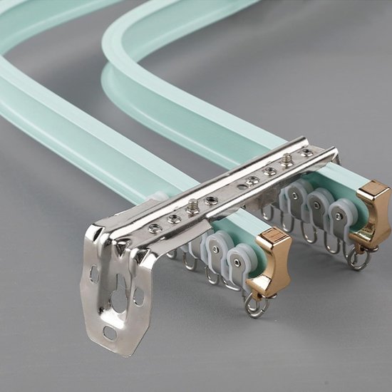 Flexibele Aluminium Gordijnrail voor Rechte en Gebogen Ramen - Duurzaam ...