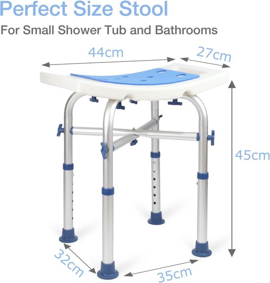 Zwaar Belastbare Douchekruk, 500 kg, In Hoogte Verstelbare Badstoel ...