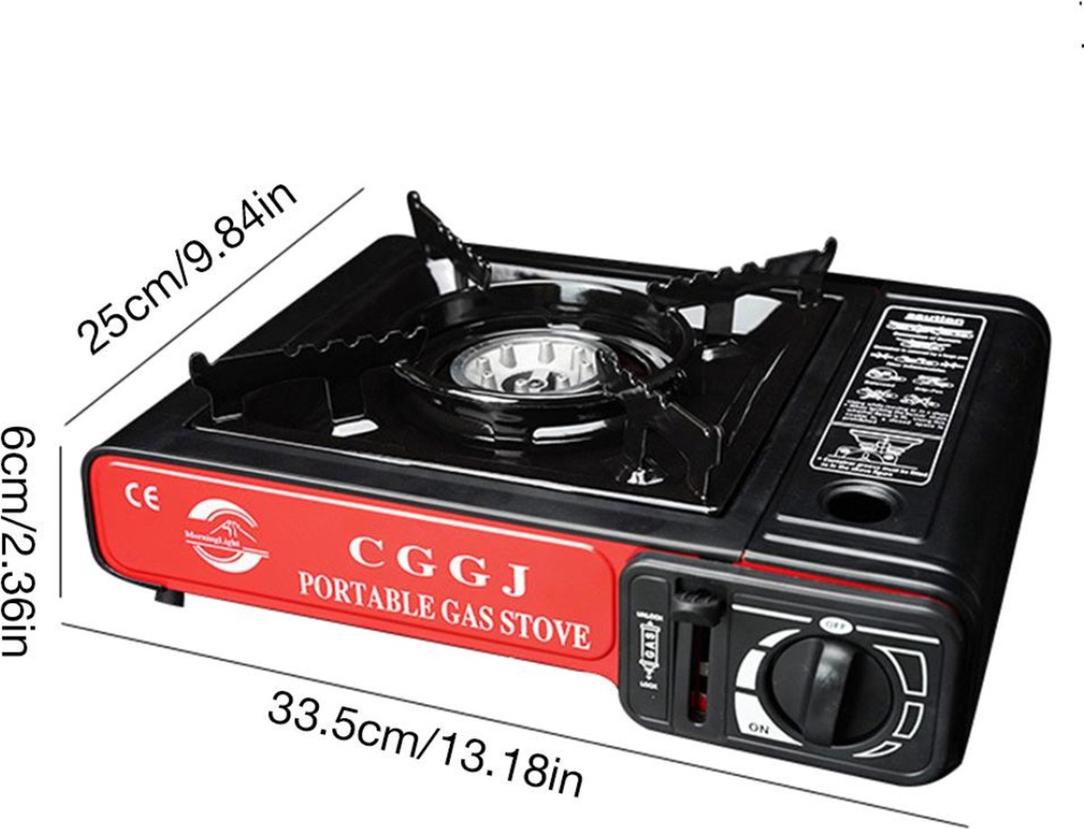 Currero Gasfornuis Draagbaar - Kooktoestel Kampeer Gas Kookstel ...