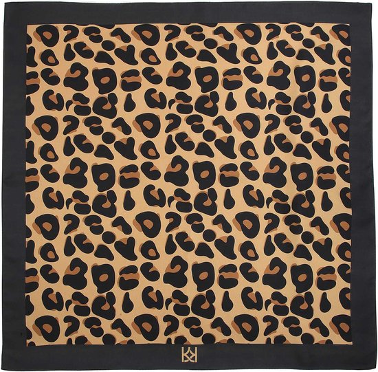 Zijden sjaal met lepoard-patroon | bol