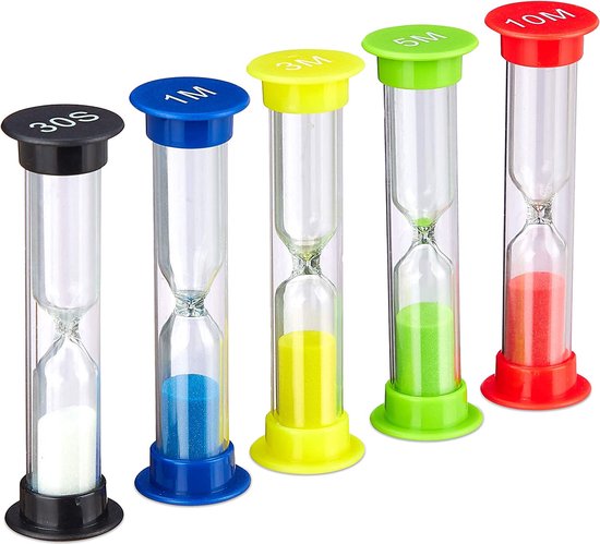 Sand Timer - Zandloper voor kinderen - kleurrijk zand 5 | bol