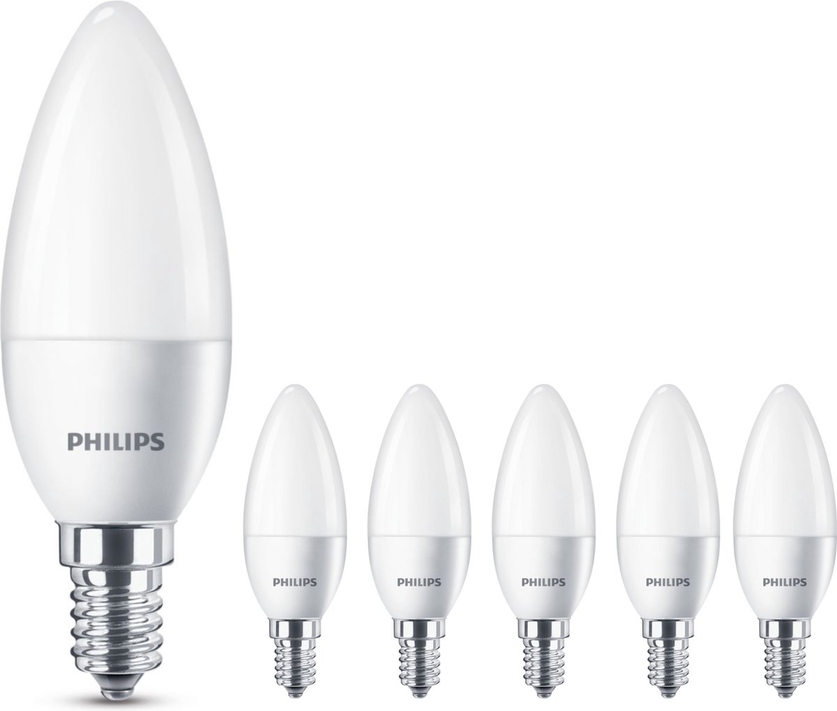 Philips LED Kaarslampen - Kleine E14 fitting - Warm wit licht - 3.5W ...