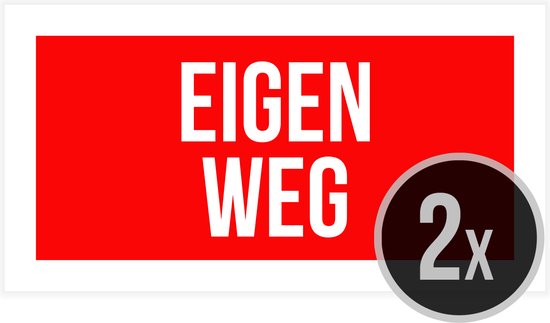 Pictogram/ bord | "Eigen weg" | Privaat | Geen ingang | Verboden ...