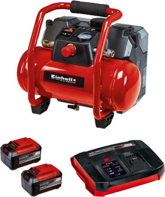 Pack EINHELL Compressor 18V Power X-Change - TE-AC 36/6/8 Li OF Set-Solo - 2... | bol