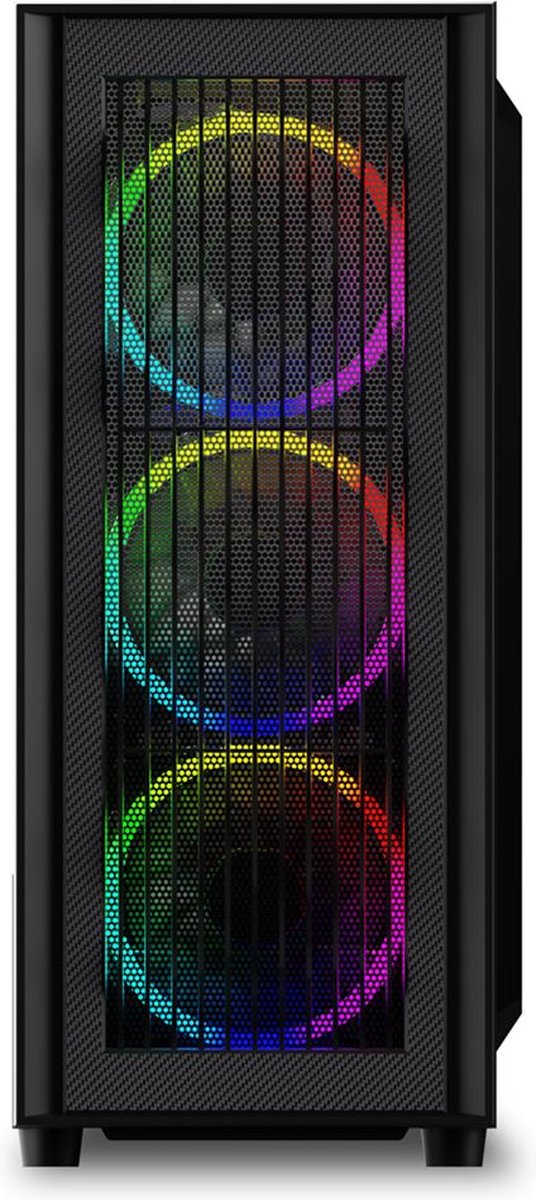 Sharkoon RGB Wave - Midi Tower - Mini-ITX, Micro-ATX, ATX - gehard glas - usb/audio -... | bol.com