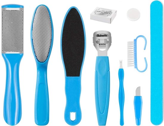 New Age Devi - Eeltverwijderaar Set - Blauw - Eeltrasp - Verharde huid ...