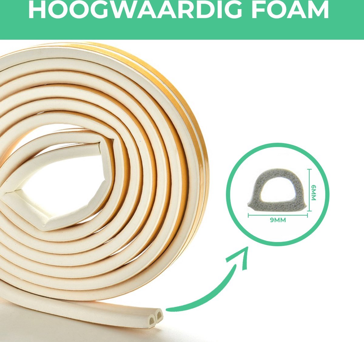 Tochtband Premium - Extra goede kwaliteit - 10 meter - Tochtband ...