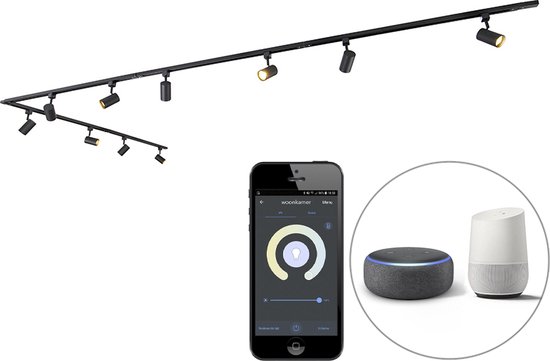 QAZQA jeana - Moderne LED Smart Spot railsysteem verlichting ...