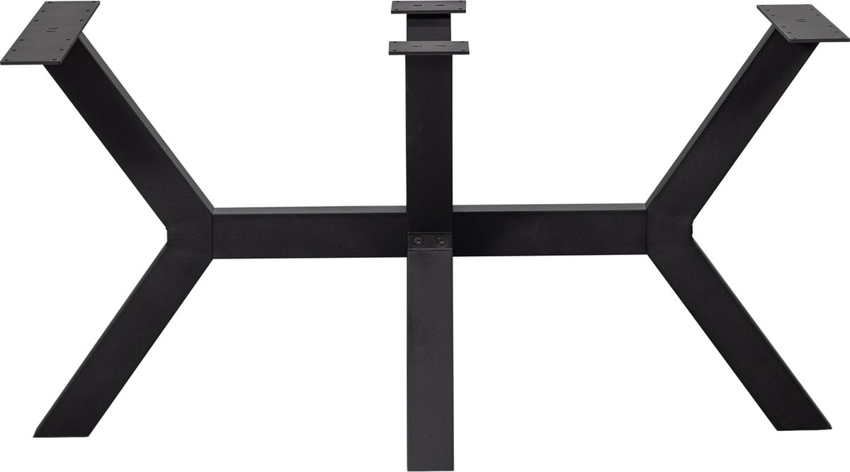 WOOOD Tablo Tafelpoot - Metaal - Zwart - 75x79x71 | bol.com