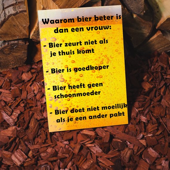 Spreukbord - Waarom Bier Beter Is Dan Een Vrouw - Hout - Vintage ...