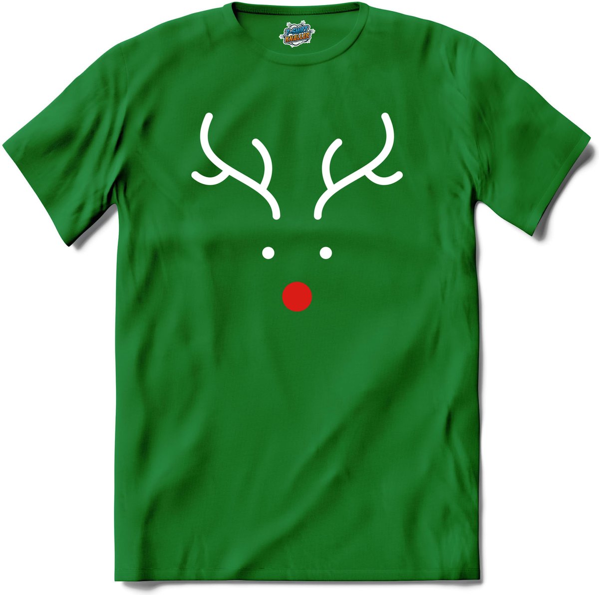 Kerst hert - T-Shirt - Jongens - Kelly Groen - Maat 2 jaar | bol.com