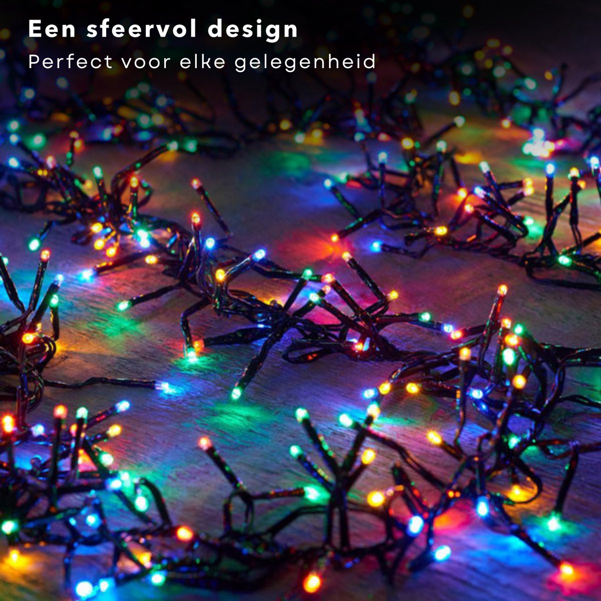 Cheqo® Kerstboomverlichting - Micro Clusterverlichting - Kerstlampjes ...