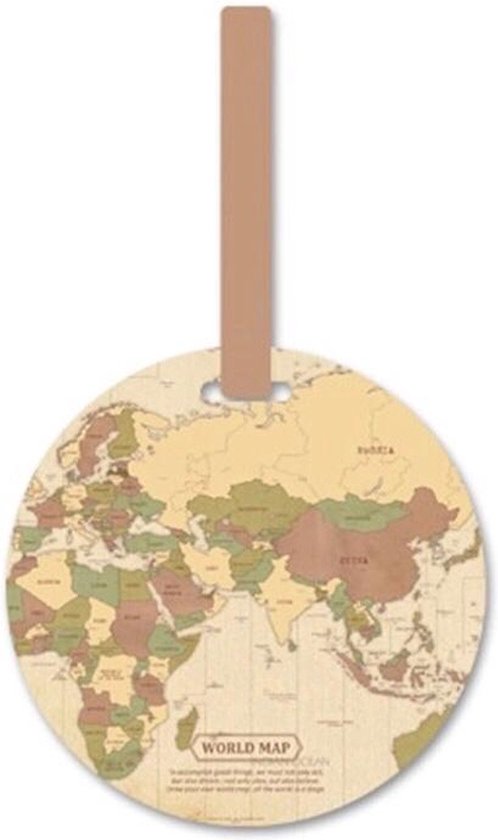 Koffer Label|Bagage|Vakantie|Reizen|tag wereldbol globe bagagelabel ...