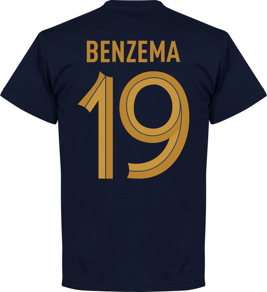 Frankrijk Benzema 19 Team T-Shirt - Navy - Kinderen - 104 | bol