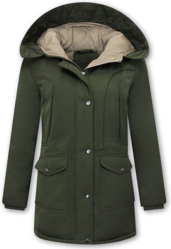 Winterjas Dames Volwassen - Lange Winterjas Dames - Dames Jassen ...