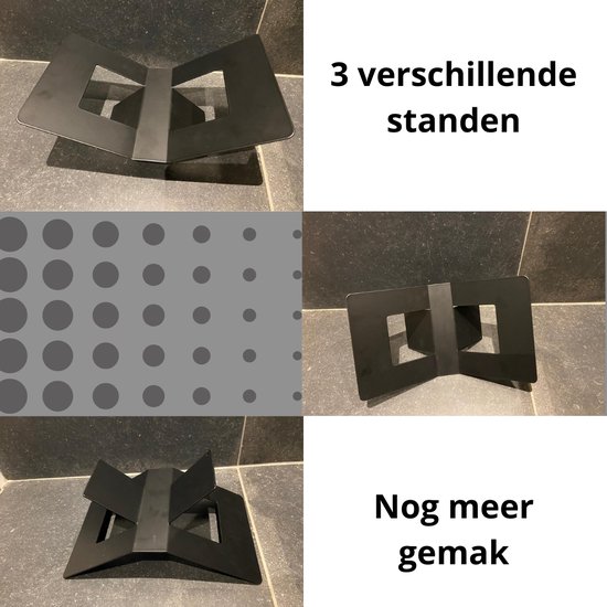 Metalen boekstandaard | Modern XL design | Bookstand | Boeksteun ...