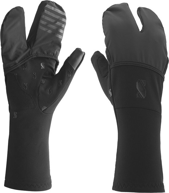 WIND BLOCK GLOVES 2.0- Fietshandschoenen Lang Zwart - Handschoenen ...