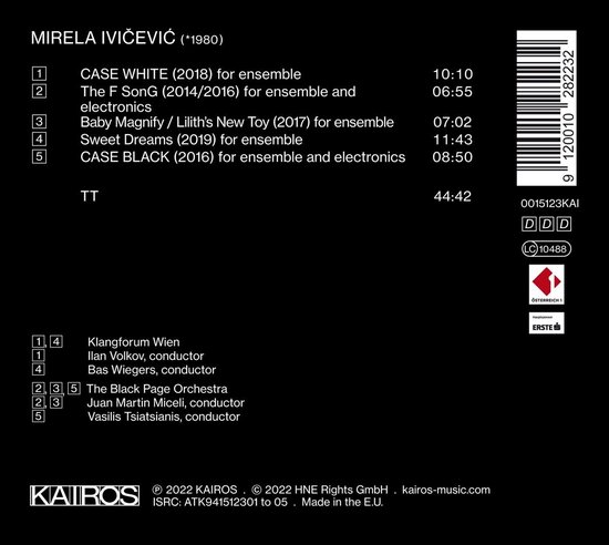 Mirela Ivicevic: Scarlet Songs, Klangforum Wien, Bas Wiegers, Ilan ...