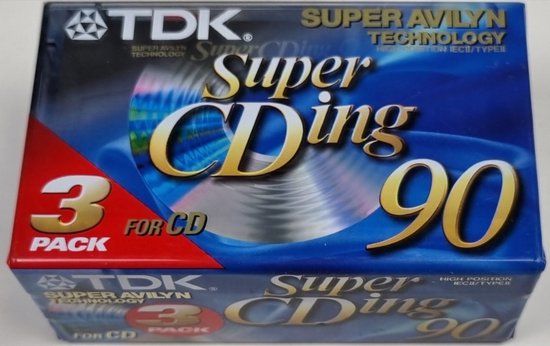 TDK 3-pack CDing 90 type 2 Position Chrome Cassettebandjes | bol