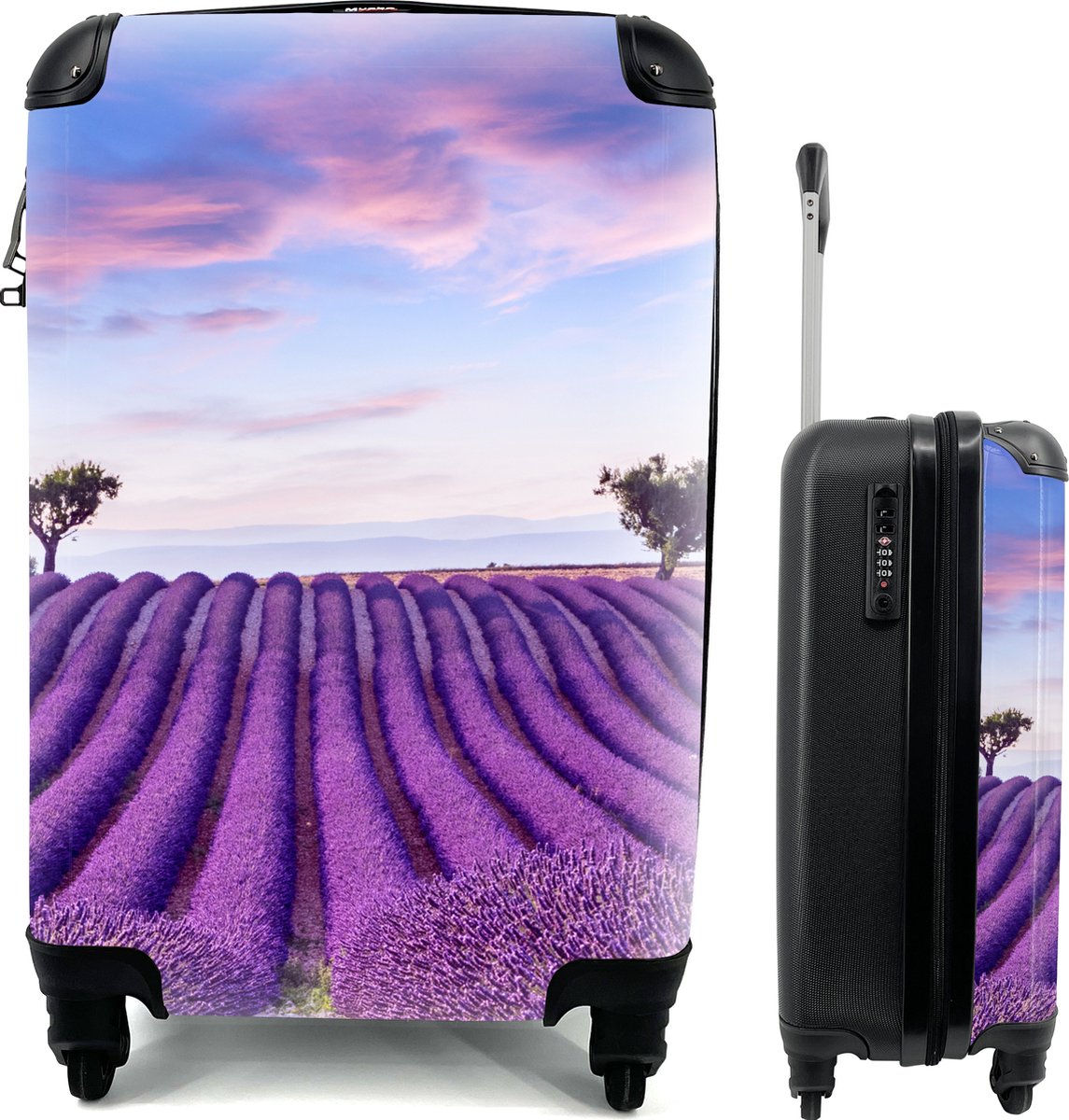 Valise MuchoWow® - Lavande - Nature - Violet - Arbres - Fleurs ...