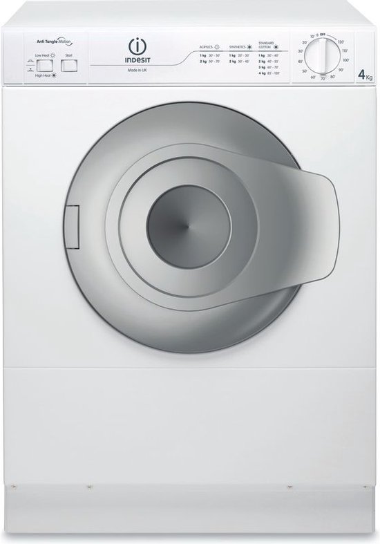 Indesit NIS 41 V (UK) wasdroger Vrijstaand Voorbelading 4 kg C Wit | bol