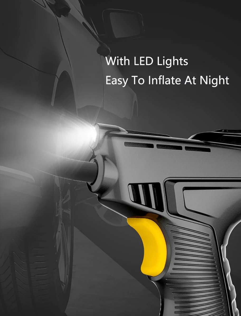Bandenpomp Krachtige draagbare compacte Compressor Auto, Fiets, bal ...