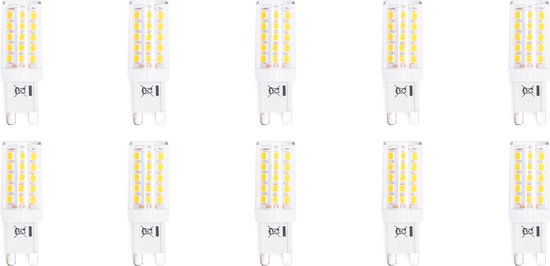 LED Lamp 10 Pack - Aigi - G9 Fitting - 3W - Warm Wit 3000K | Vervangt 32W - BES LED | bol.com