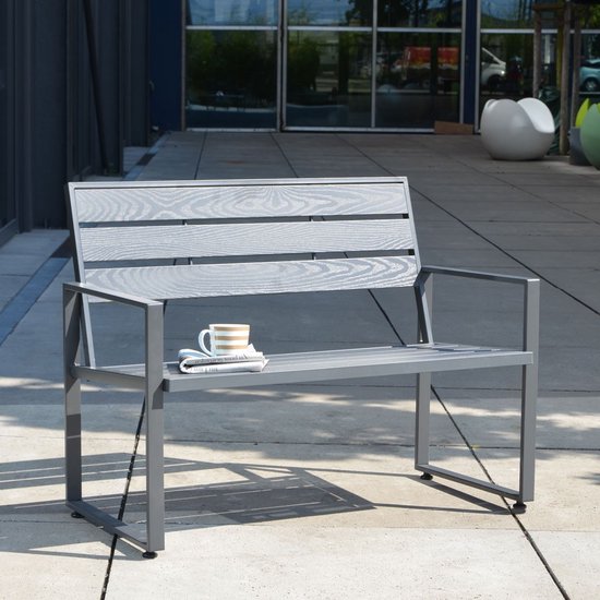 Metalen Tuinbank - 111x65x83 Bank voor 2 Personen - IJzeren Bankje ...