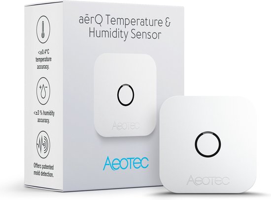 Aeotec aërQ Temperatuur & Vochtigheidssensor Z-Wave Plus | bol