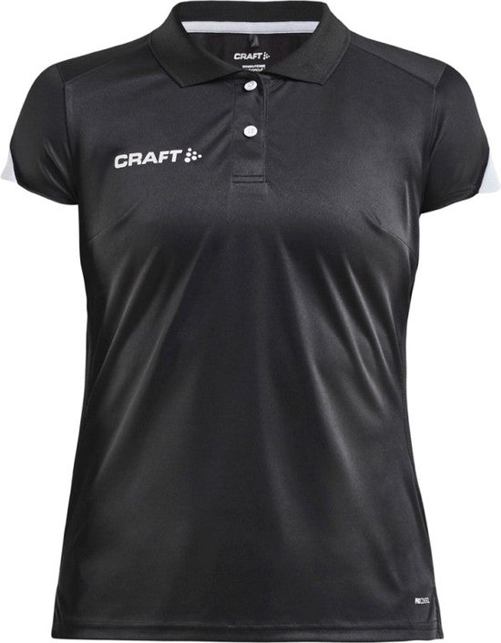 Craft Poloshirt Pro Control Impact Dames Zwart | bol.com