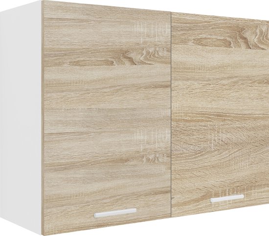 VCM Keukenkast Breedte 80 cm Houten deur Wandkast Keukenmeubelen Esilo ...