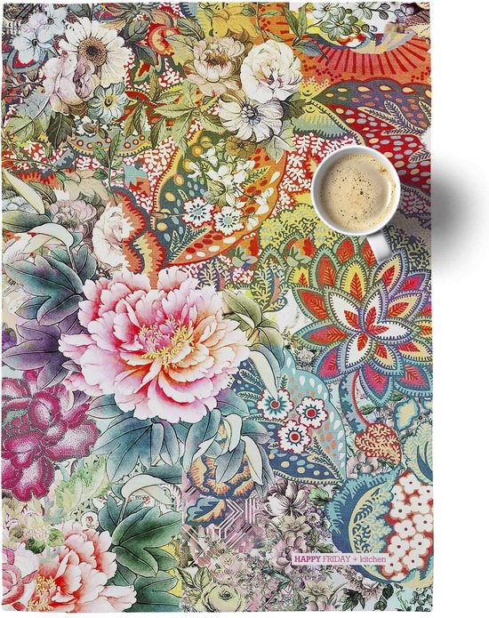 Happy Friday | Set van 2 theedoeken Boho Chic | bol.com