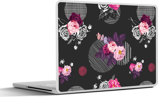Sticker ordinateur portable - 14 pouces - Roses - Fleurs - Motifs | bol.com