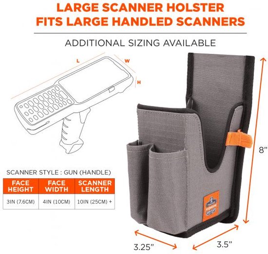 Ergodyne Barcode Scanner Holster - Belt loop - Maat: S | bol