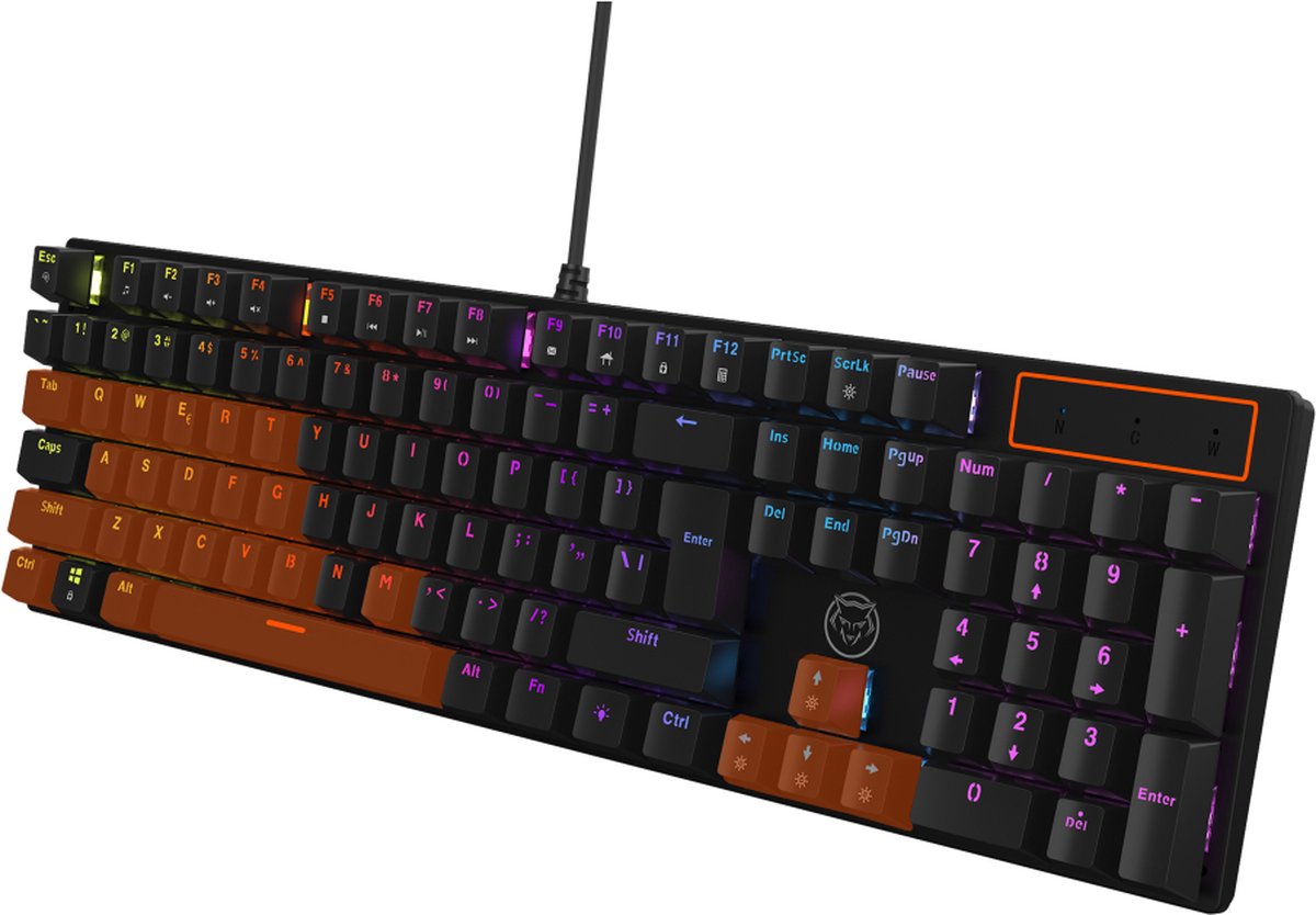 Qware Gaming - Melrose - Toetsenbord - Bedraad - USB - Verlichting ...
