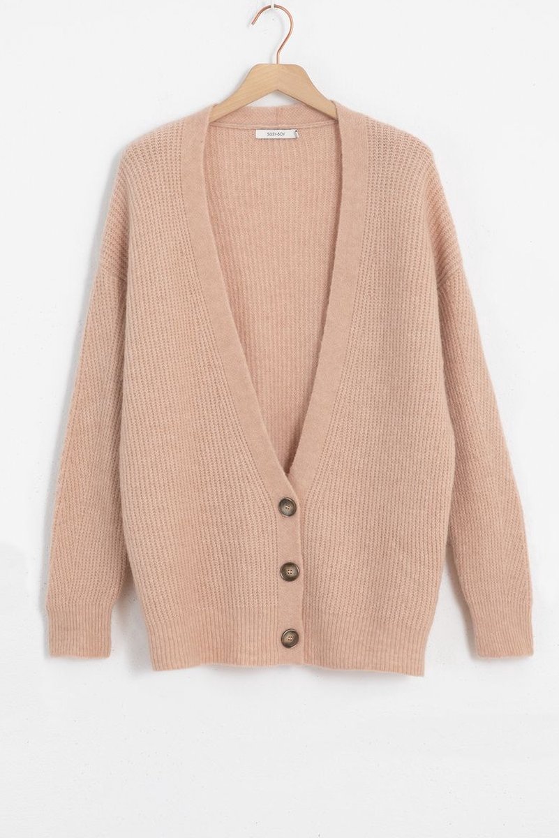 Sissy-Boy - Roze oversized vest met knopen | bol.com