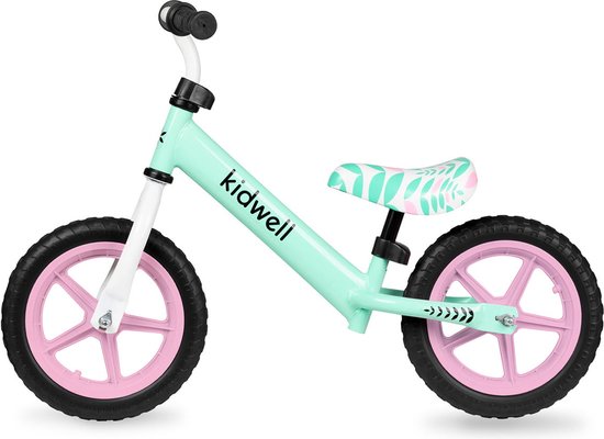 Kidwell Rebel - Loopfiets - Unisex - Mint - 12 | bol