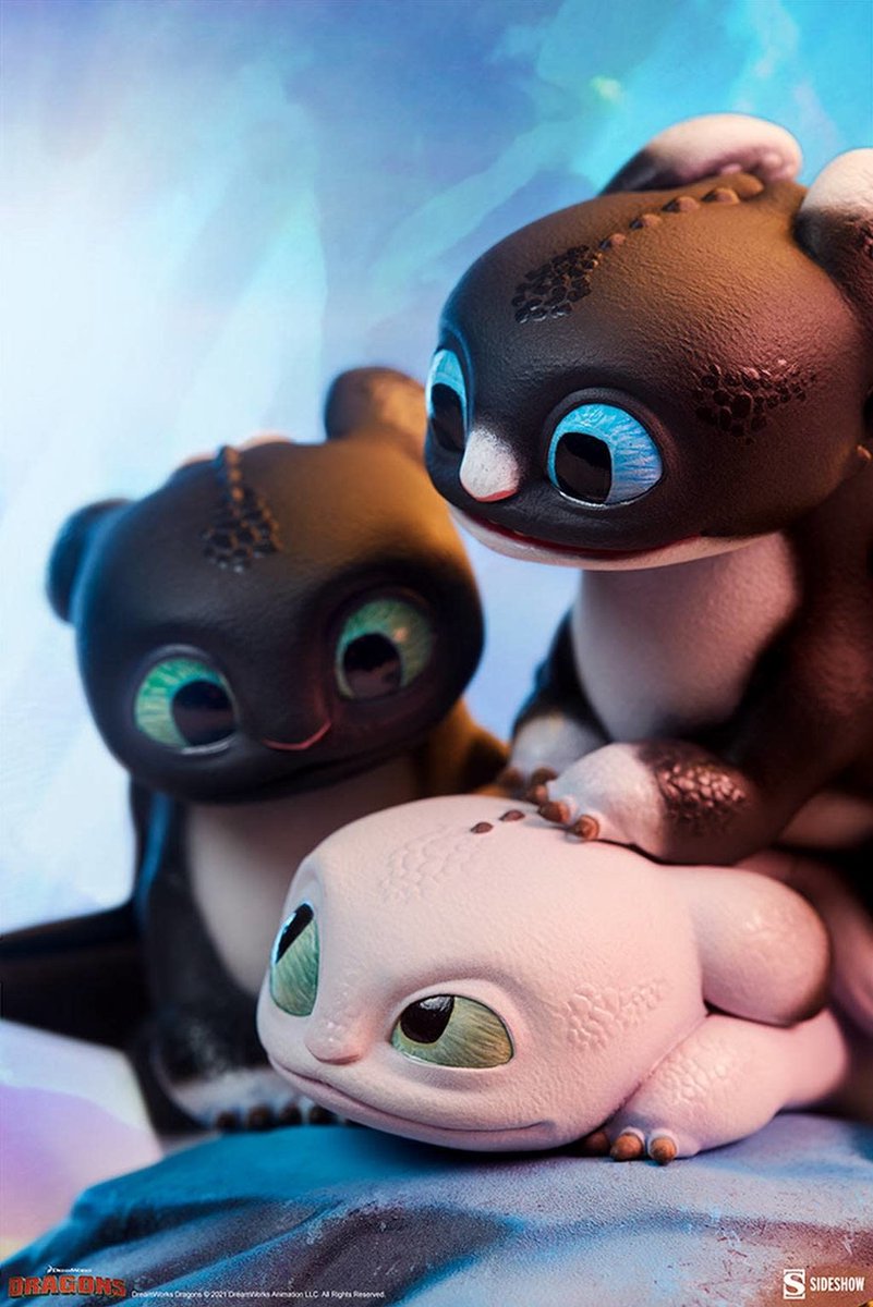 How to Train Your Dragon: Dart with Pouncer and Ruffrunner Statue | bol.com