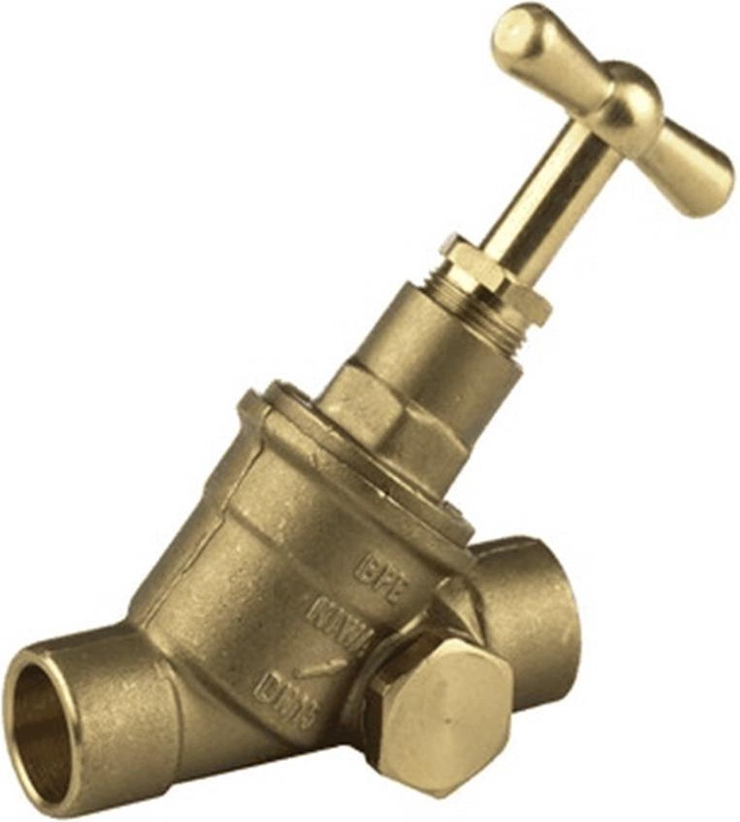 BPE Stopkraan met aftapgelegenheid vast 22mm capillair | bol.com