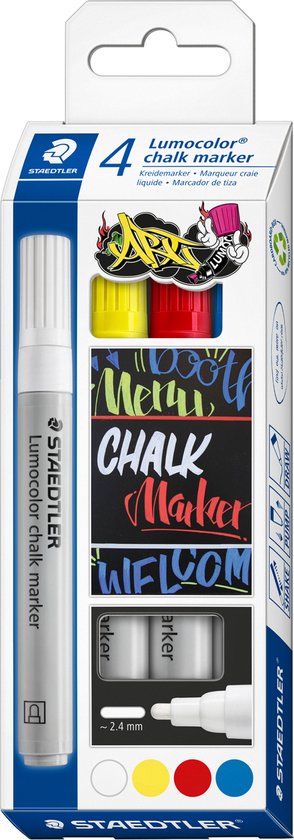 STAEDTLER chalk marker set 4 kleuren | bol.com