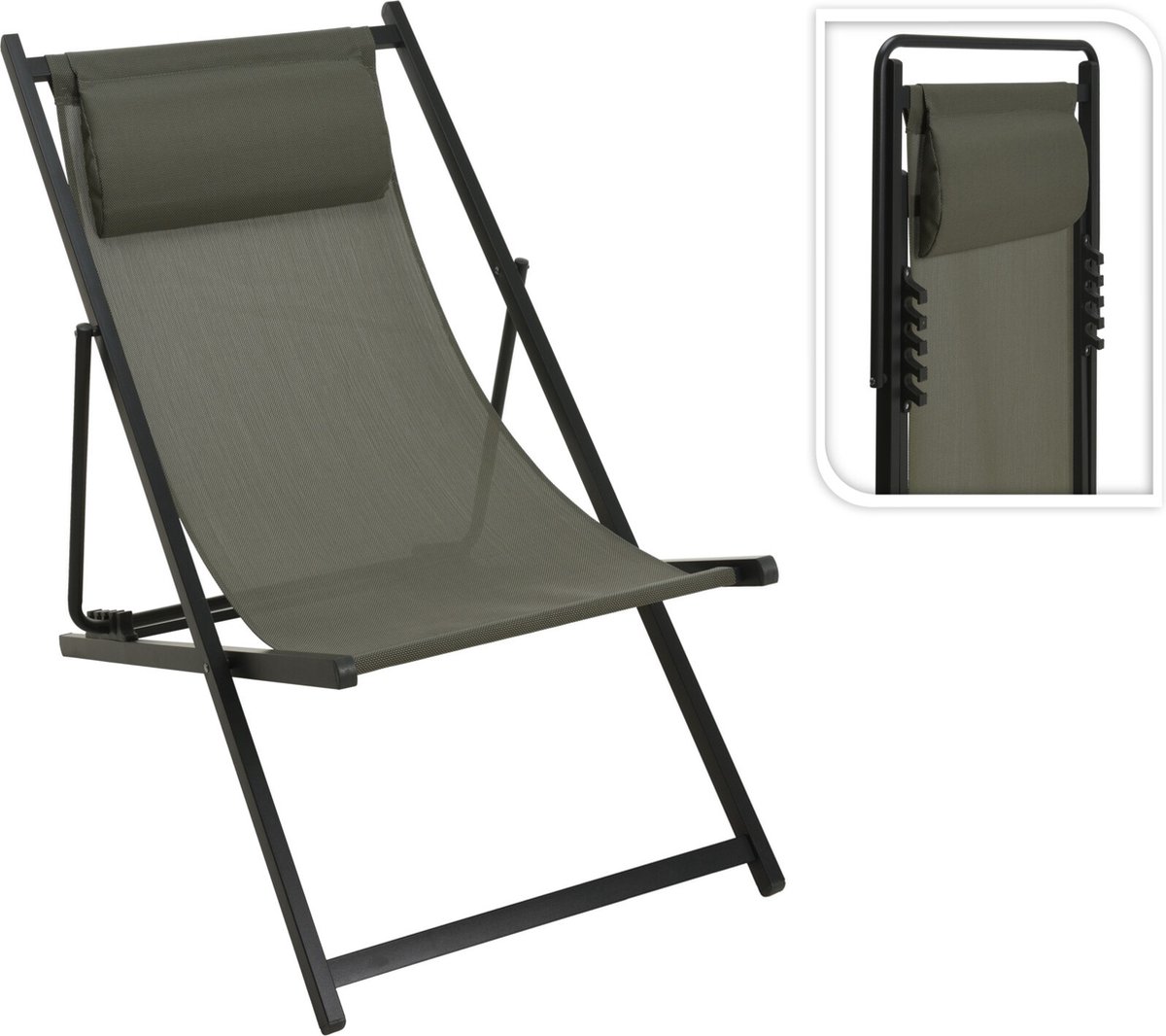 2 Lichtgewicht Aluminium Ligstoel/ Strandstoel - Comfortabel ...