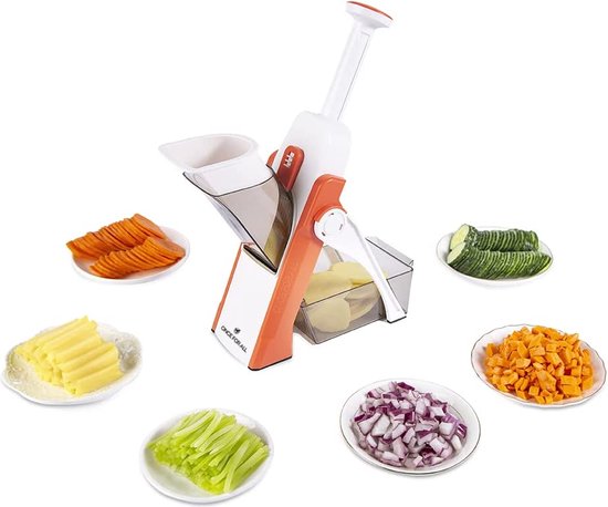 Vegetable Cutter - Groentesnijder met verschillende mesjes - met Schaal ...
