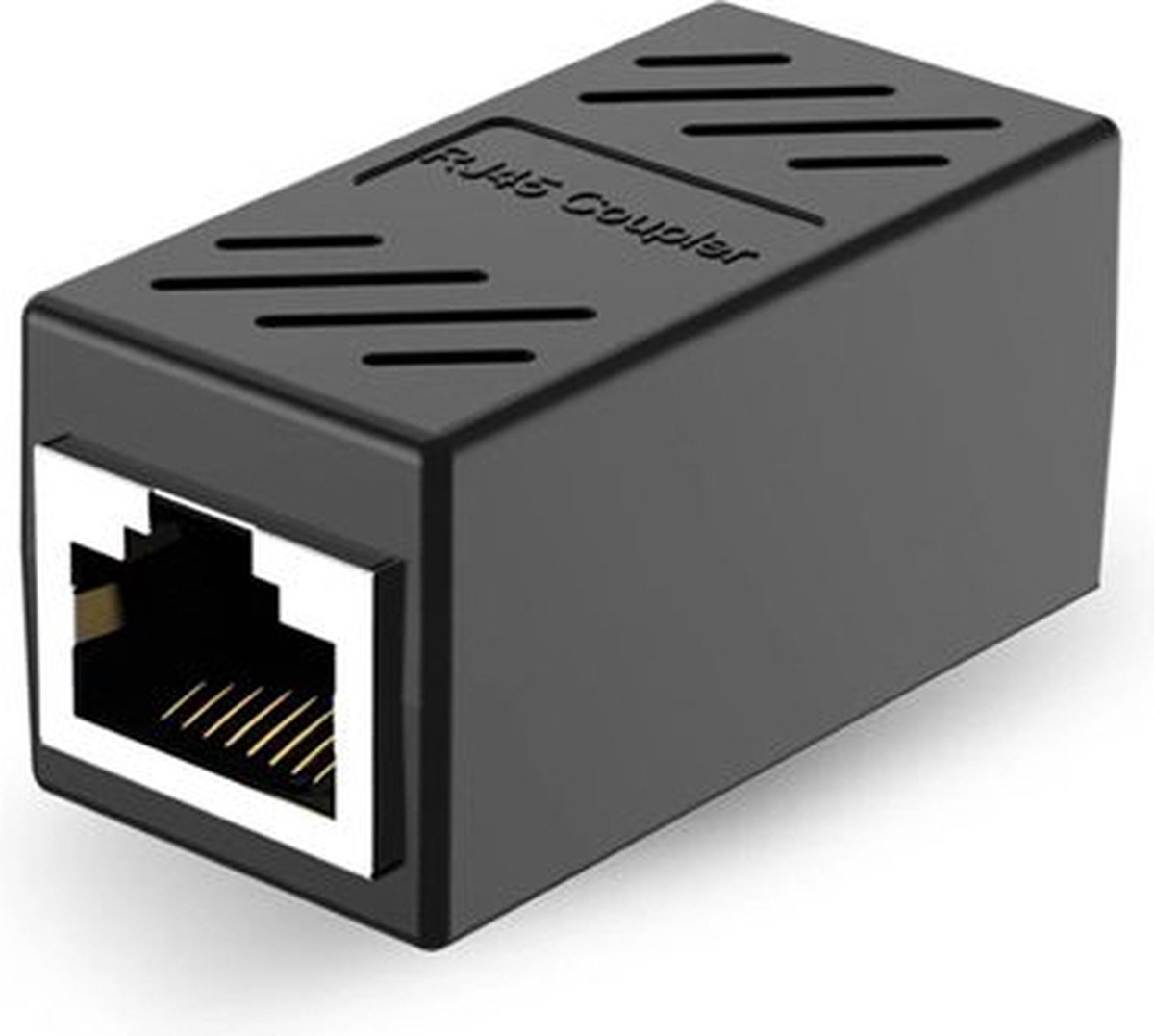 UTP koppelstuk - RJ45 Female - Rj45 Female - Zwart | bol.com
